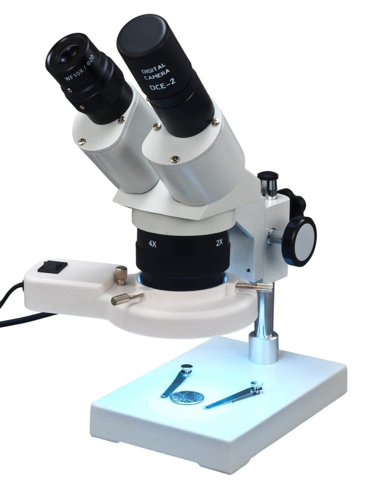 OMAX Binocular Stereo Microscope 20X-40X with Ring Light & USB Camera ...