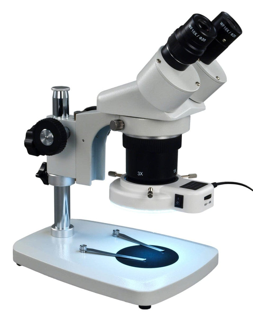 Binocular Stereo Microscope with 54 LED Cold Ring Light – Omax