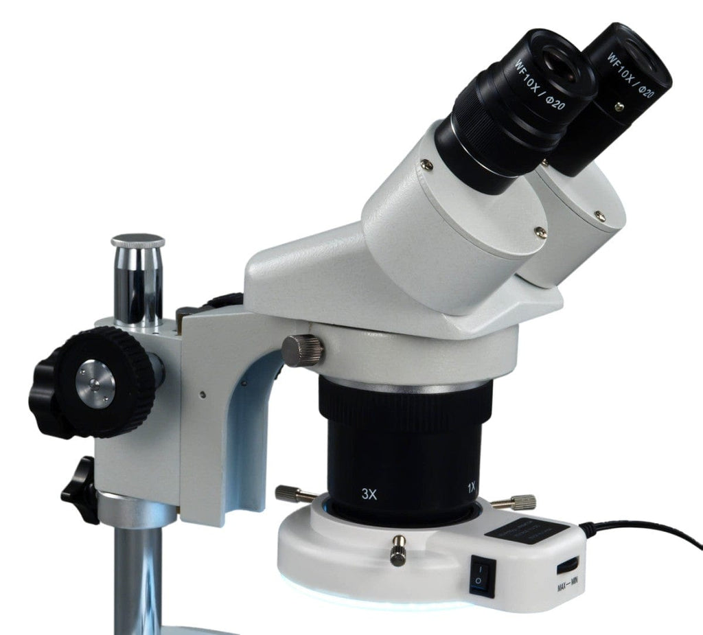 Binocular Stereo Microscope with 54 LED Cold Ring Light – Omax