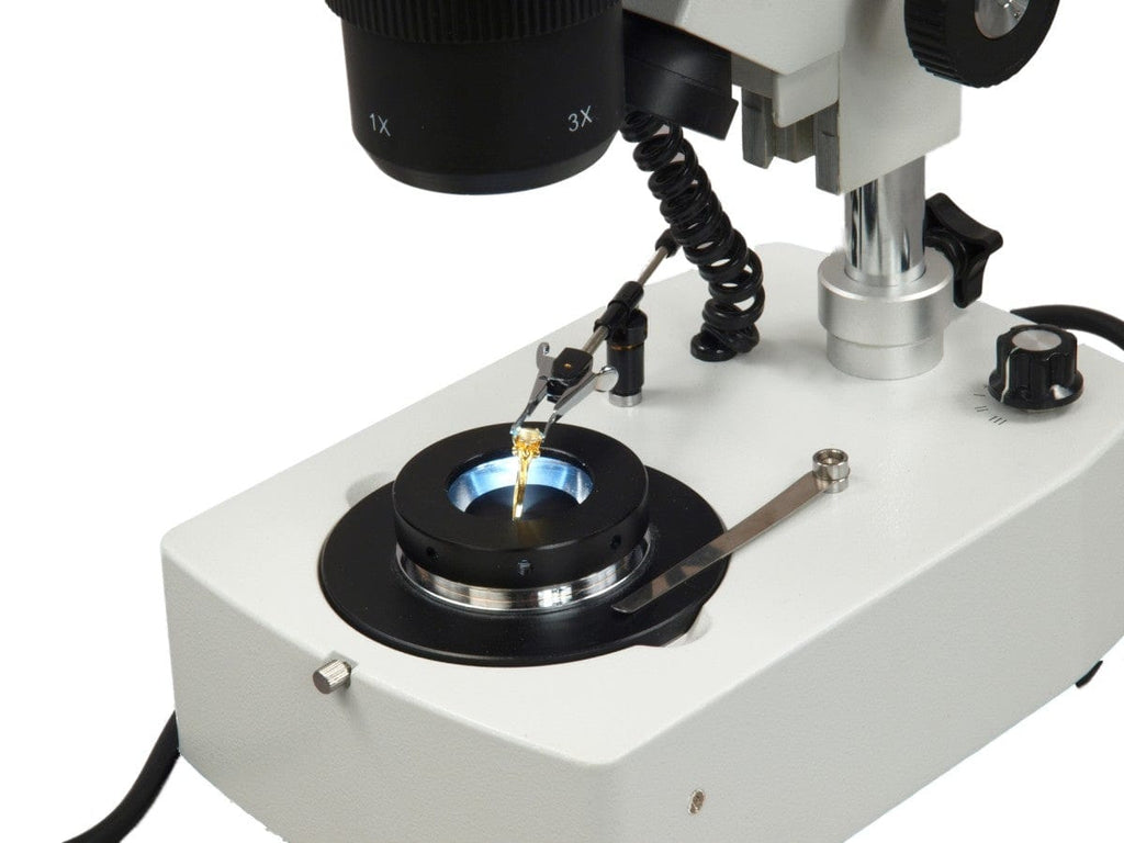 Binocular Stereo Darkfield Gem/Jewel Microscope 10X-20X-30X-60X – Omax