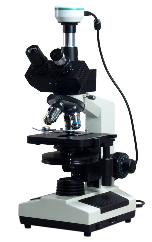 OMAX XM83 Series Phase Contrast Trinocular Compound Microscope 40X-160 ...