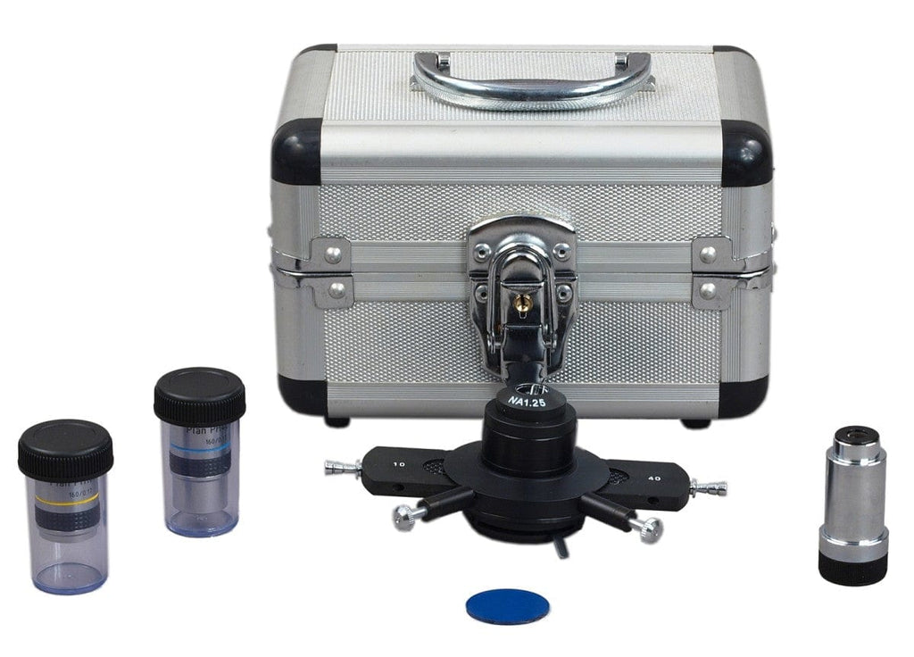 Trinocular Biological Microscope 40x~1600x + Phase Contrast Kits – Omax