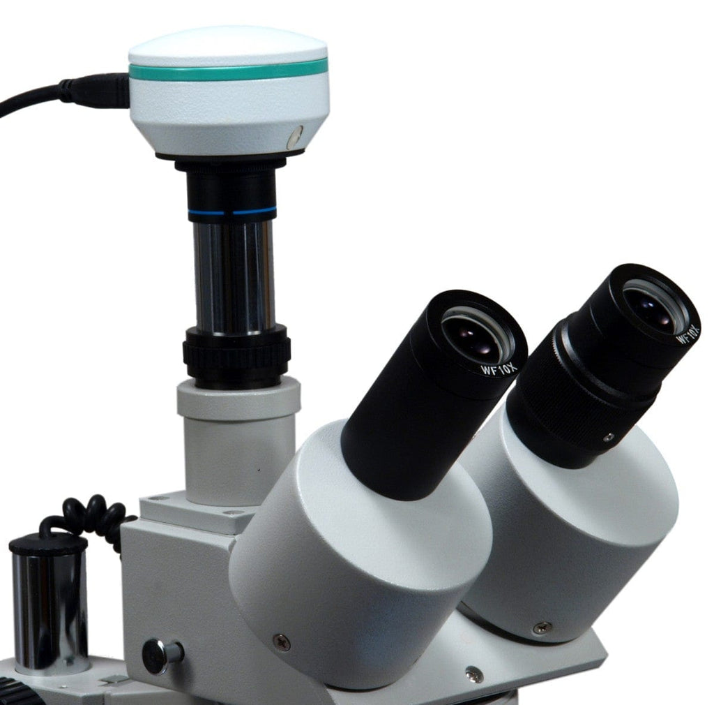 Trinocular Stereo Microscope + 2.0MP USB Camera – Omax