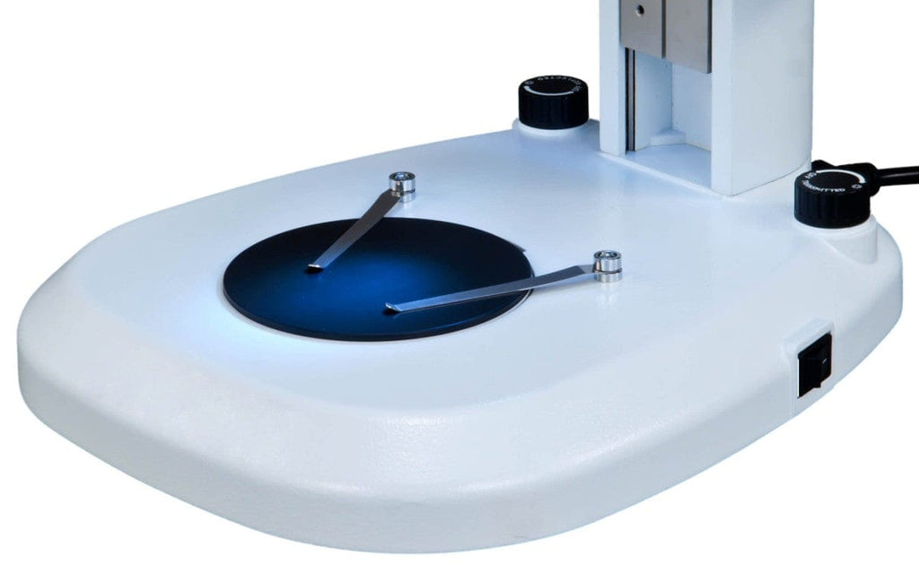 100mm (4") Black/white Plastic Stage Plate for Stereo Microscopes – Omax