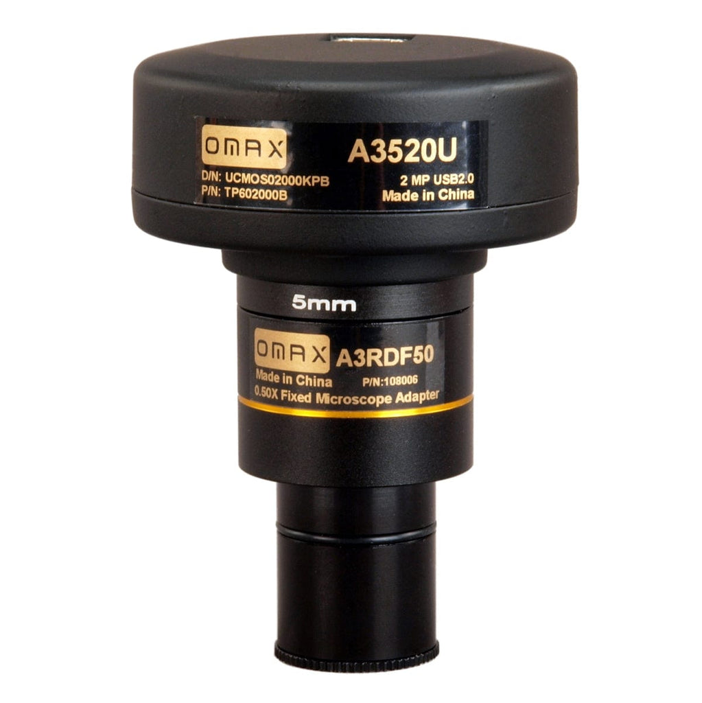 OMAX 2MP USB 2.0 C-Mount Microscope Camera for Windows, Mac OS, and Li ...