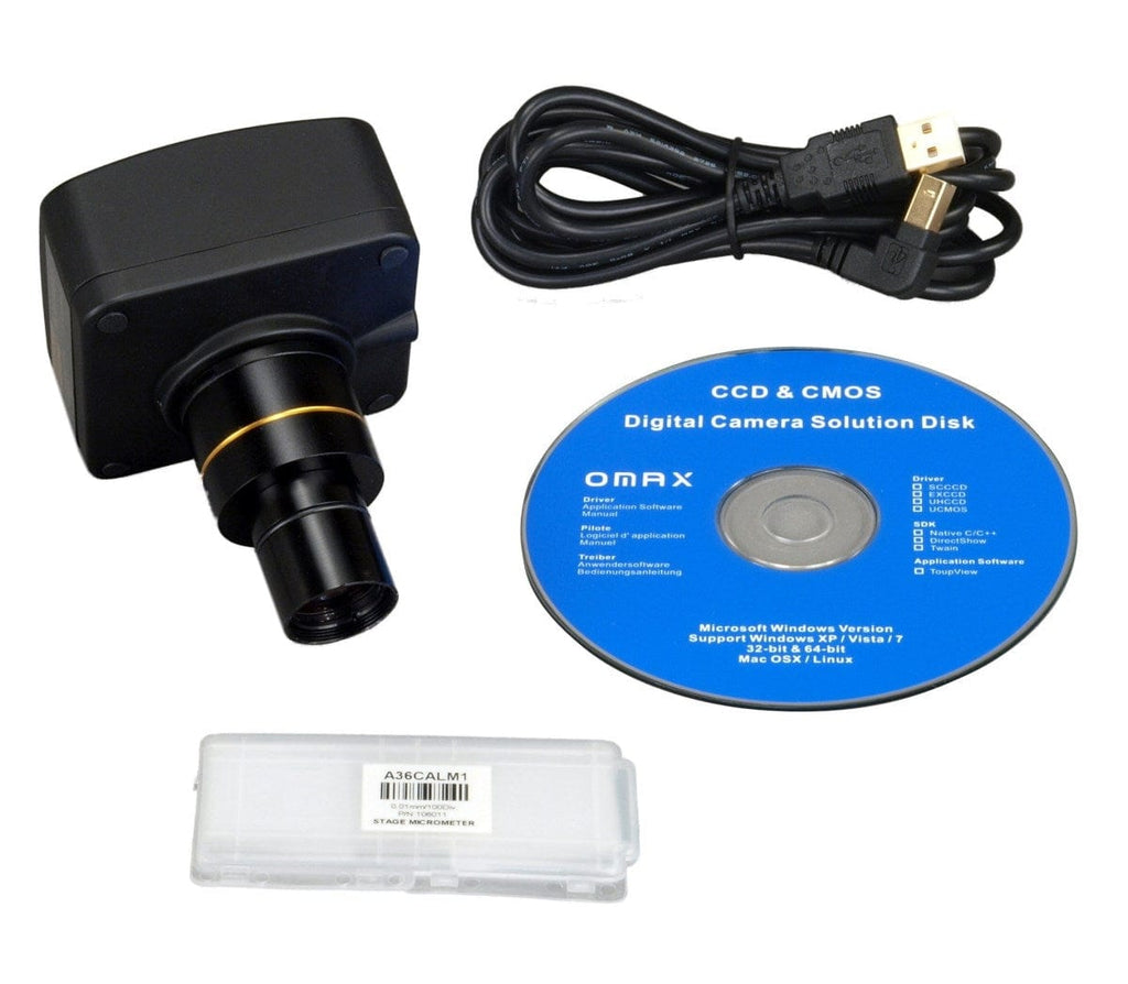 OMAX 3MP High Sensitivity CCD C-Mount Microscope Camera for Windows, M ...