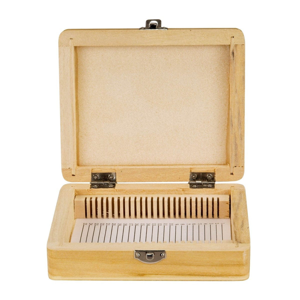 Wooden Slide Storage Box for Up To 25 Slides – Omax