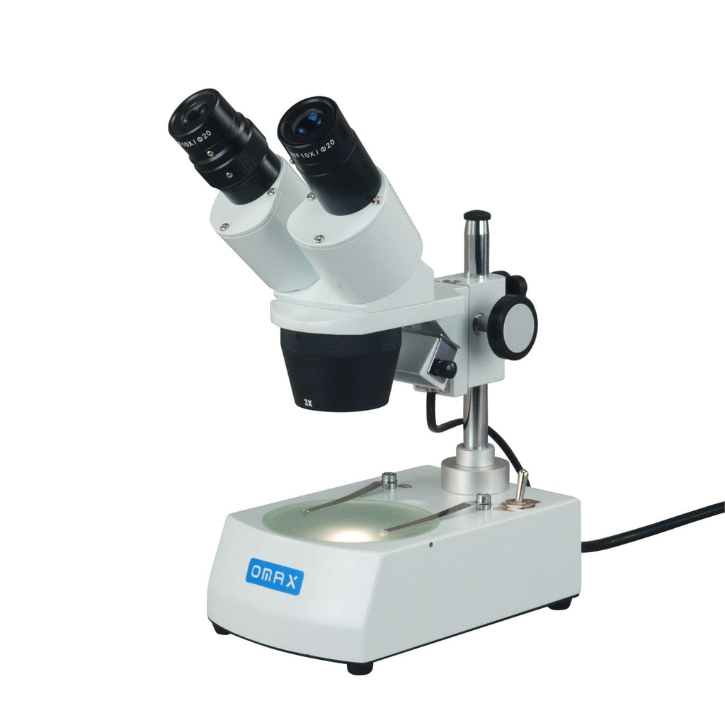 OMAX 10X-30X Student Stereo Microscope with Top & Bottom Lights – Omax